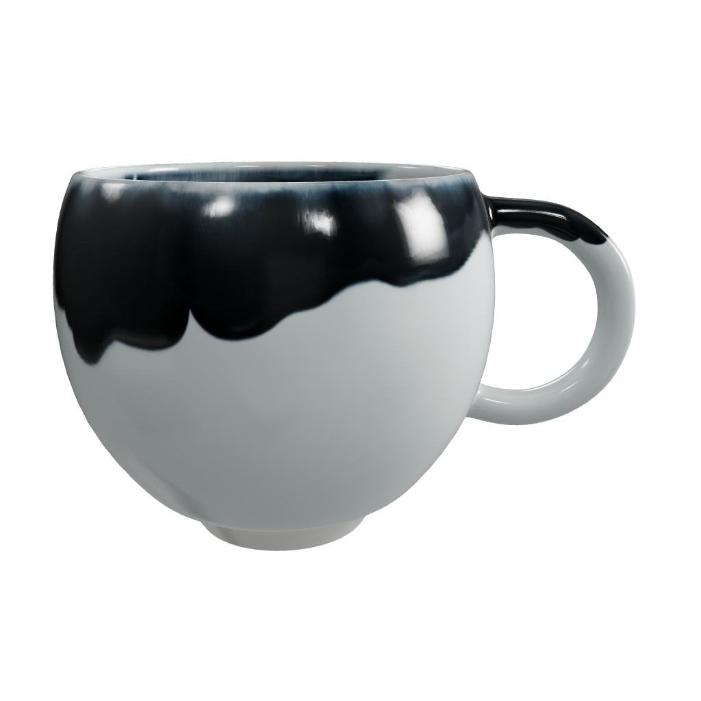 B-007 | AKIO MOMOTA Koku-yu large Mug with Handle, 320ml – MITSUBACHI.EU